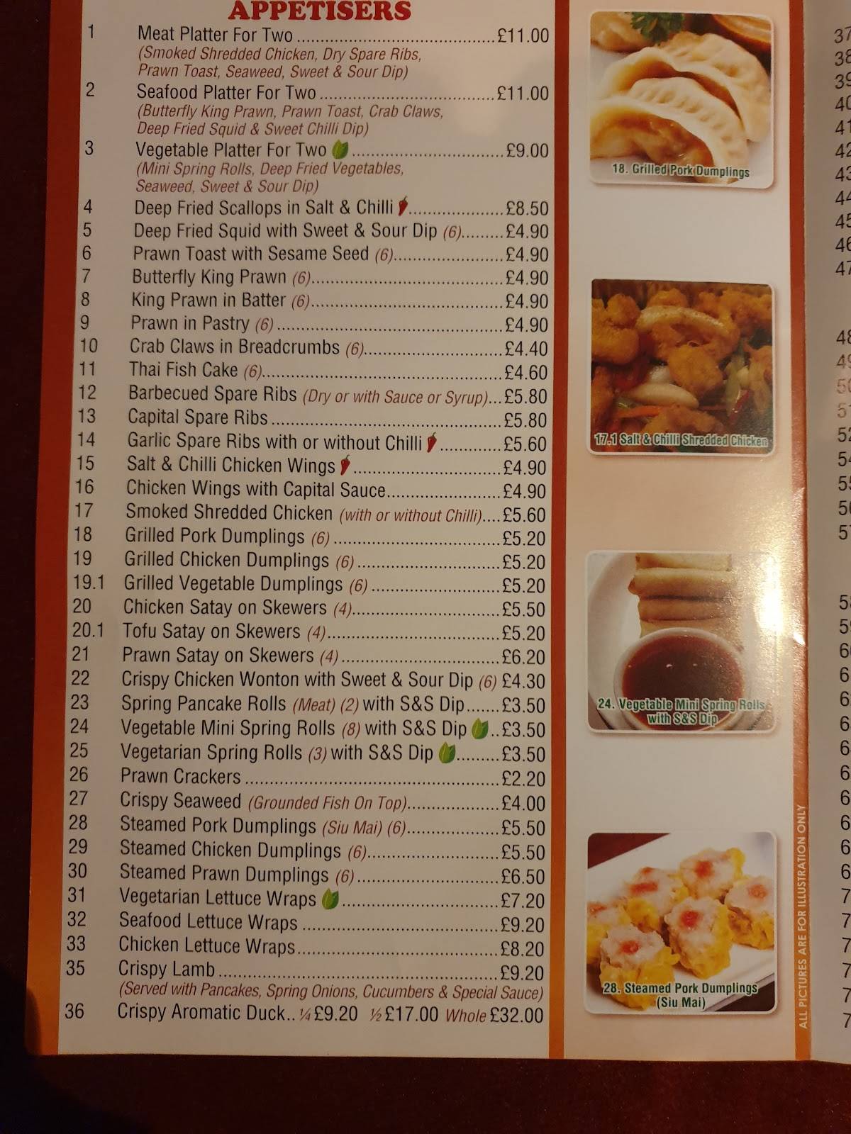 Menu at Golden Palace restaurant, Oxted, 40 Station Rd W