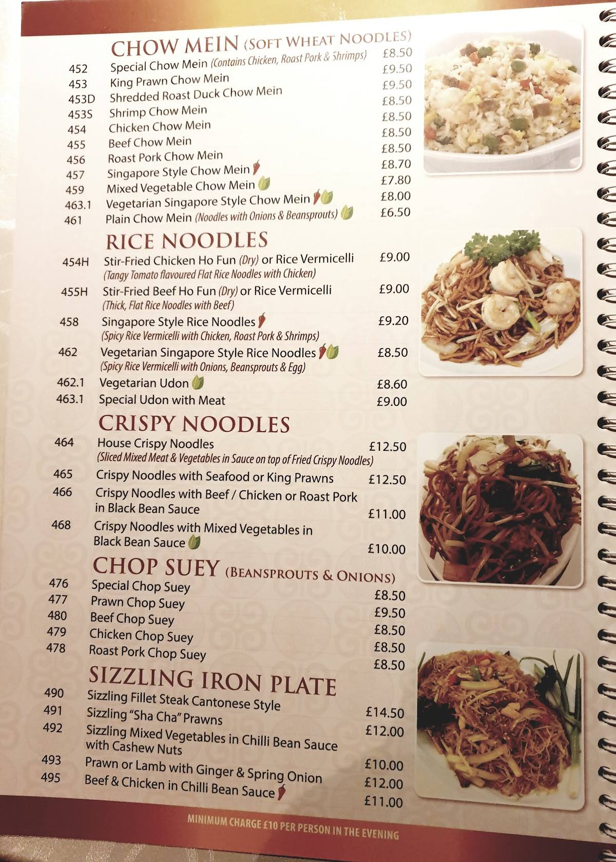 Menu at Golden Palace restaurant, Oxted, 40 Station Rd W