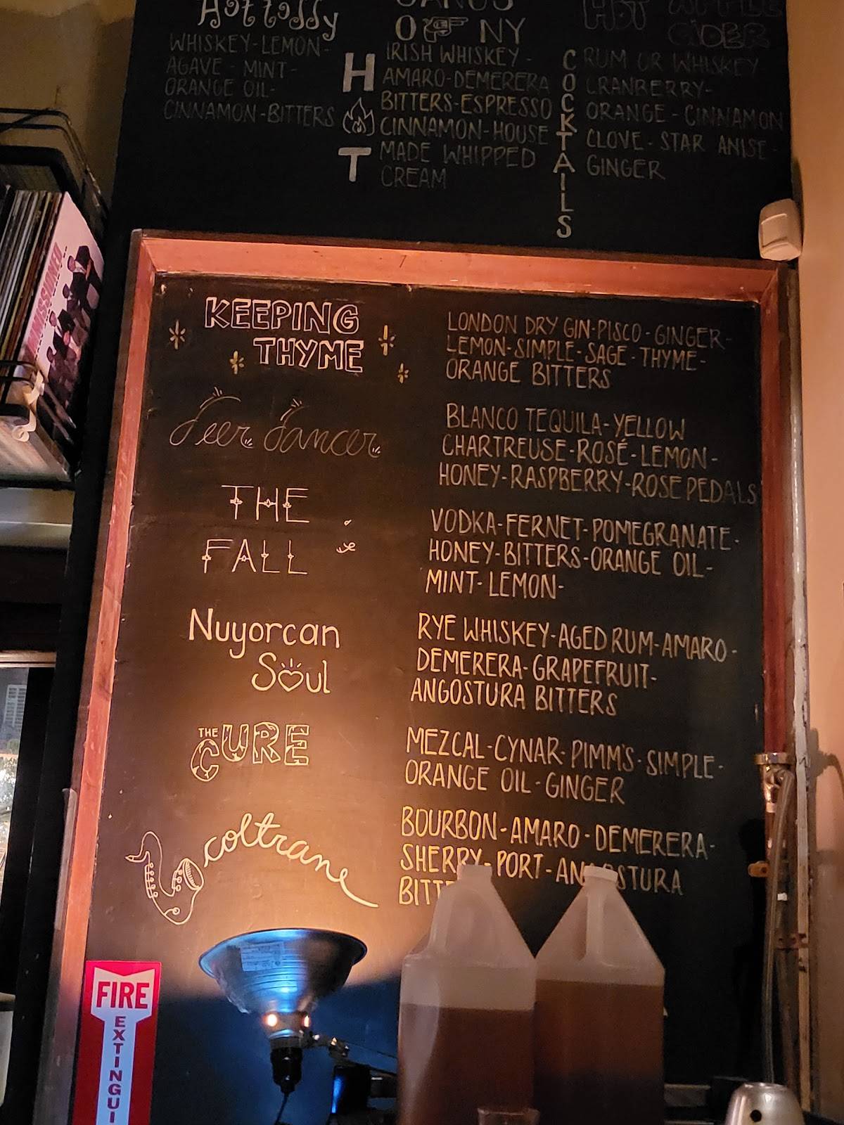 Menu at Good Bar, New York City