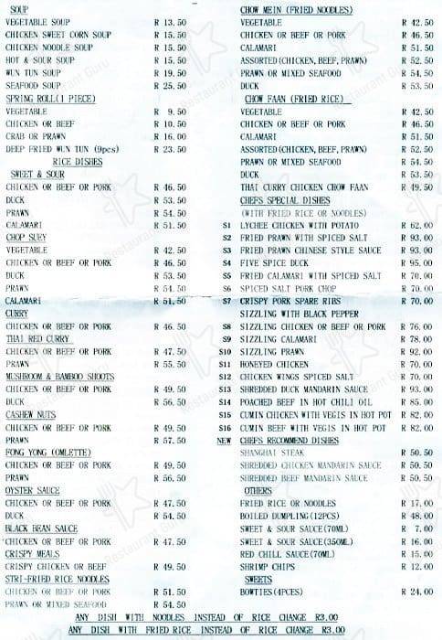 Menu at Good Flavor Chinese Restaurant Nina Park Nina Park, Akasia, 235 ...
