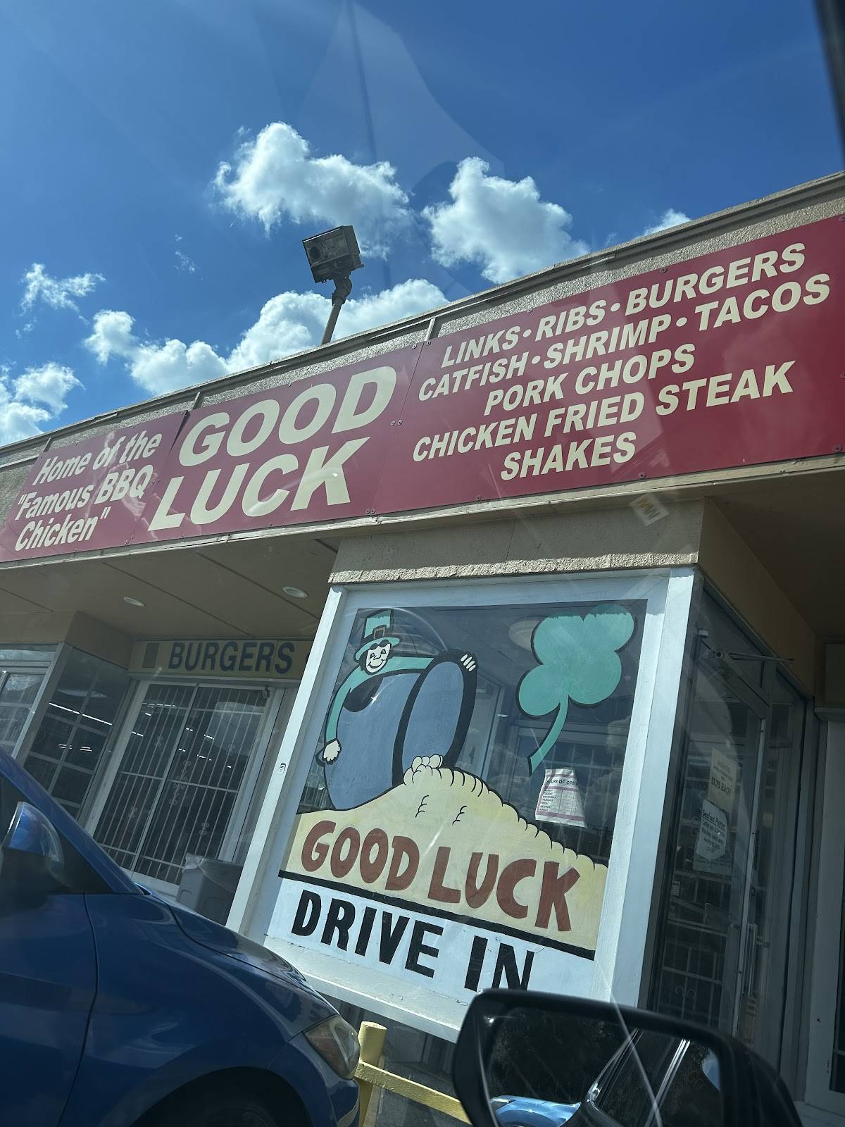 Menu at Good Luck Drive inn BBQ, Fort Worth