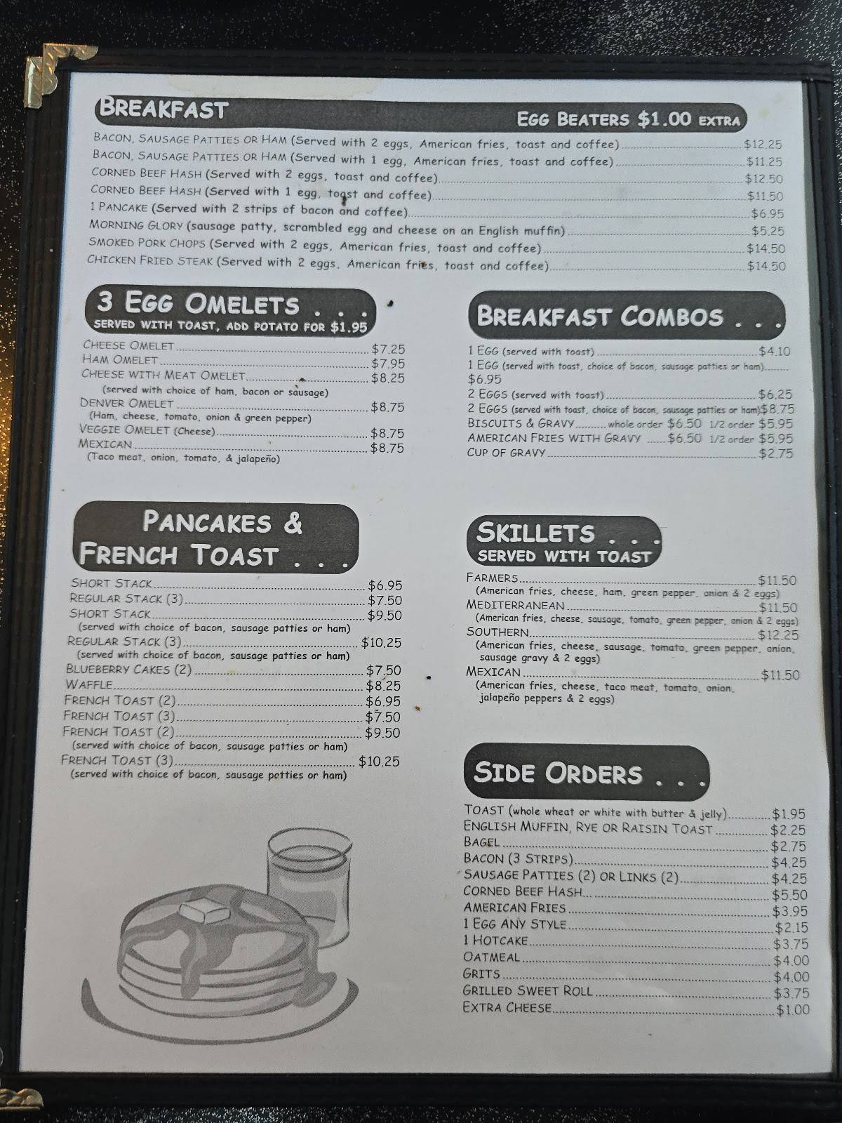 Menu at Grandview Restaurant, Galesburg