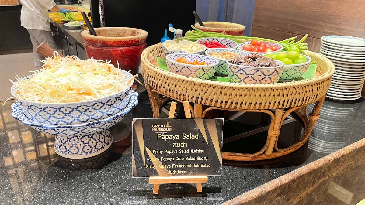 Menu at Great Harbour International Buffet restaurant, Bangkok