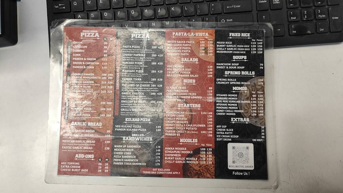 Menu at Grill Masters Bikaner, Bikaner