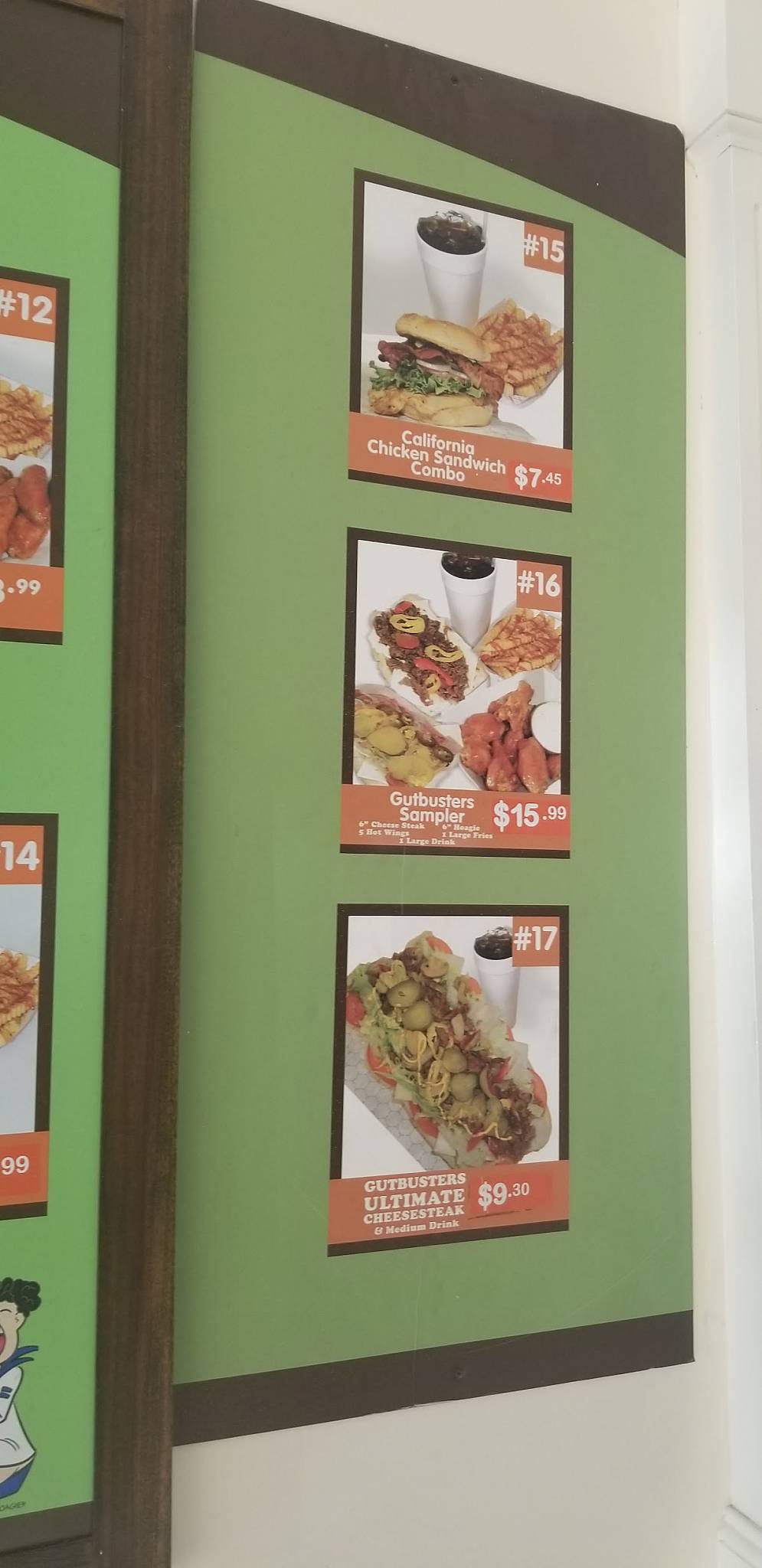 Menu at Gutbusters - Atlanta restaurant, Atlanta, Cascade Rd