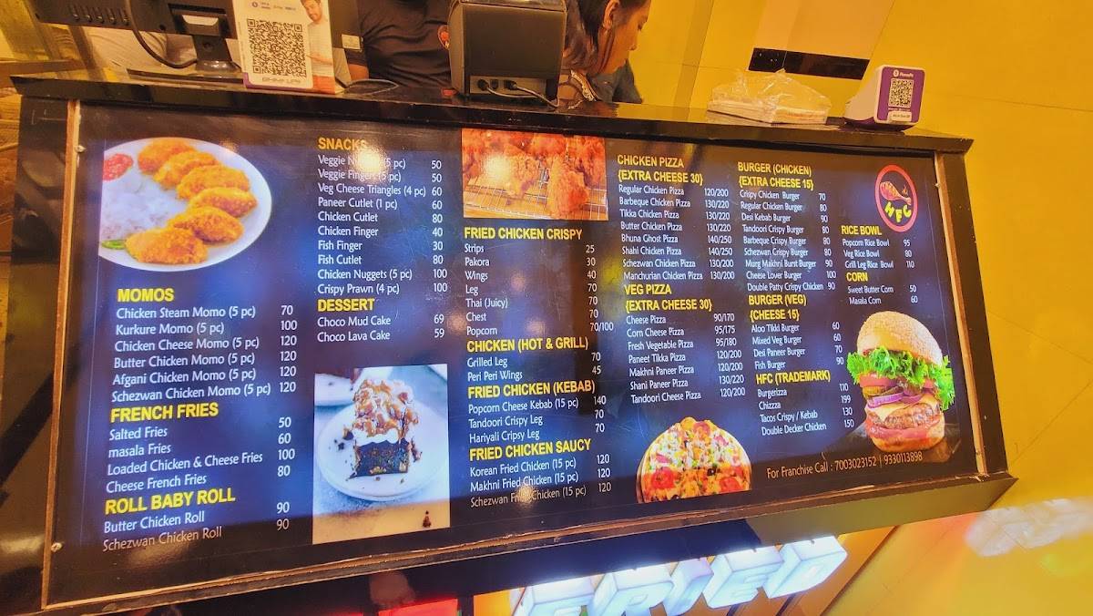 Menu at HFC Restaurant Halal Fried Chicken, Katwa