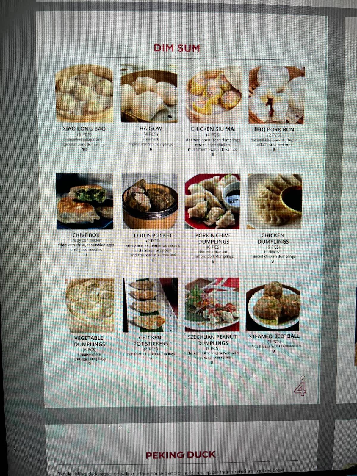 Menu at Ha Noi Pho Restaurant, Cold Lake