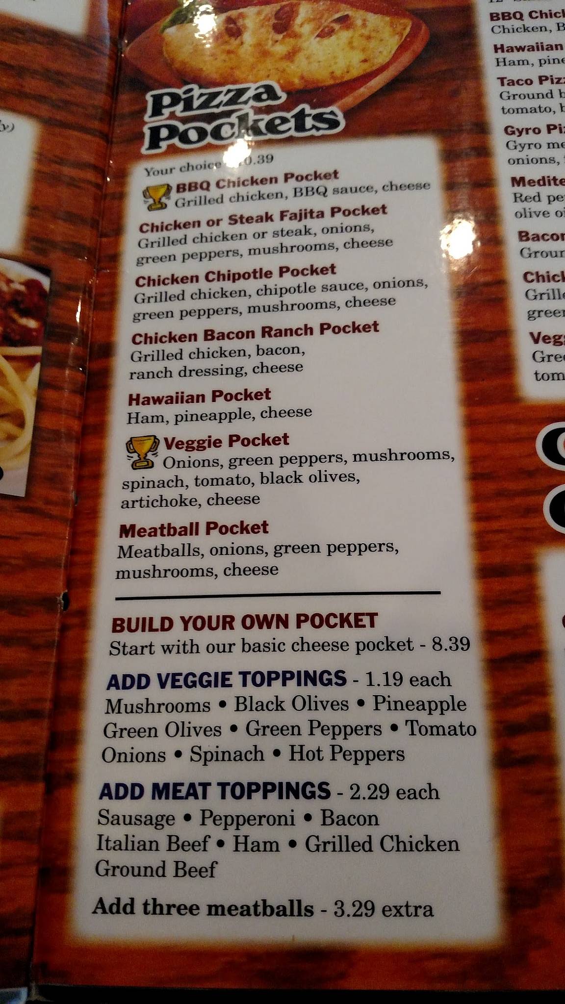 Menu at Halftime Restaurant Pizza and Cocktails, Ottawa