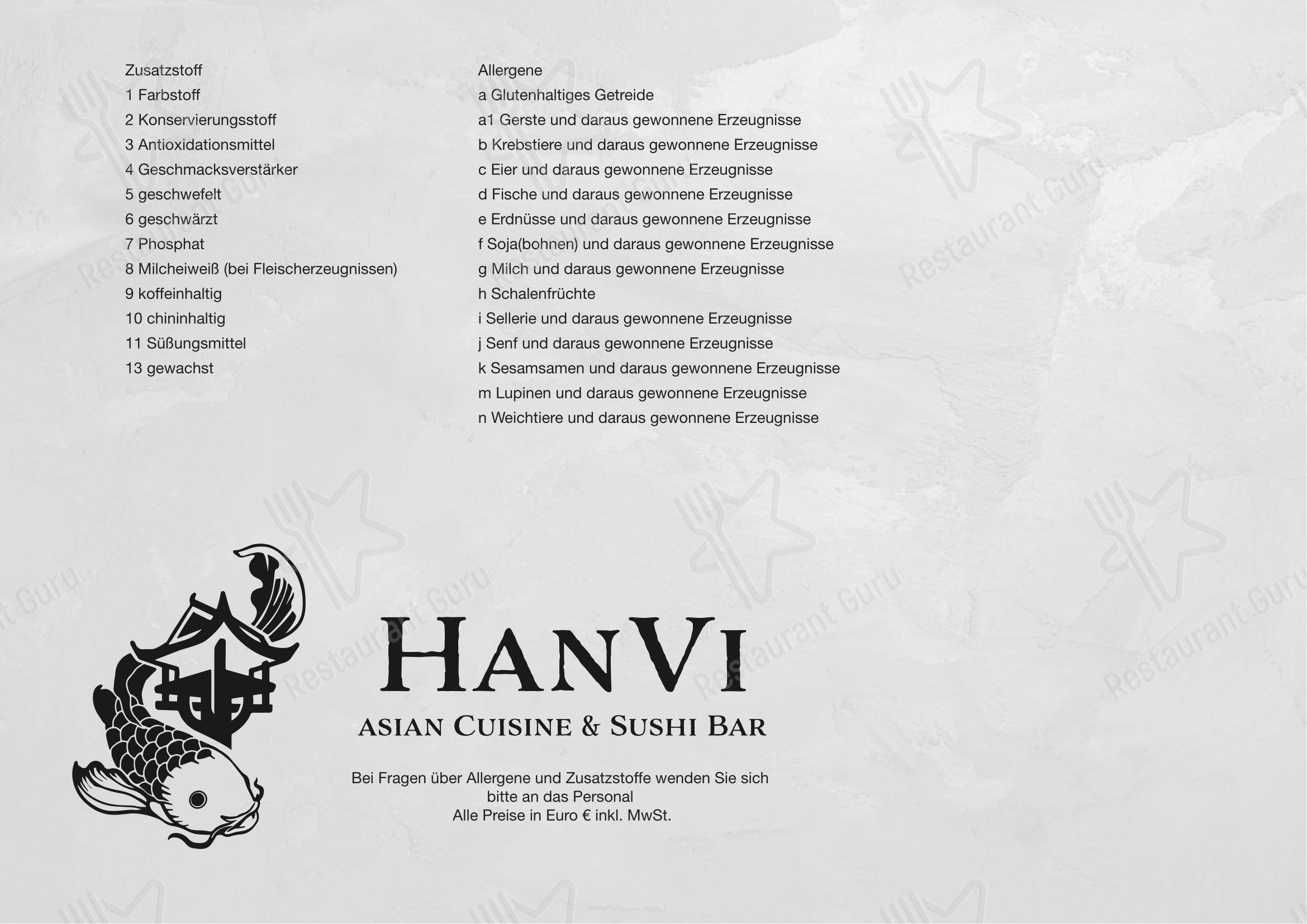Speisekarte von Han Vi Restaurant, Aichach