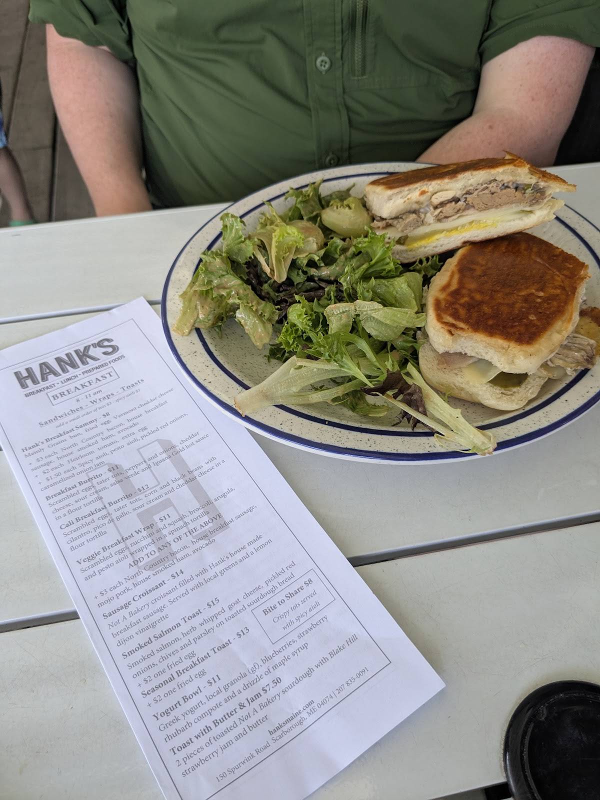 Menu at Hank's pub & bar, Scarborough