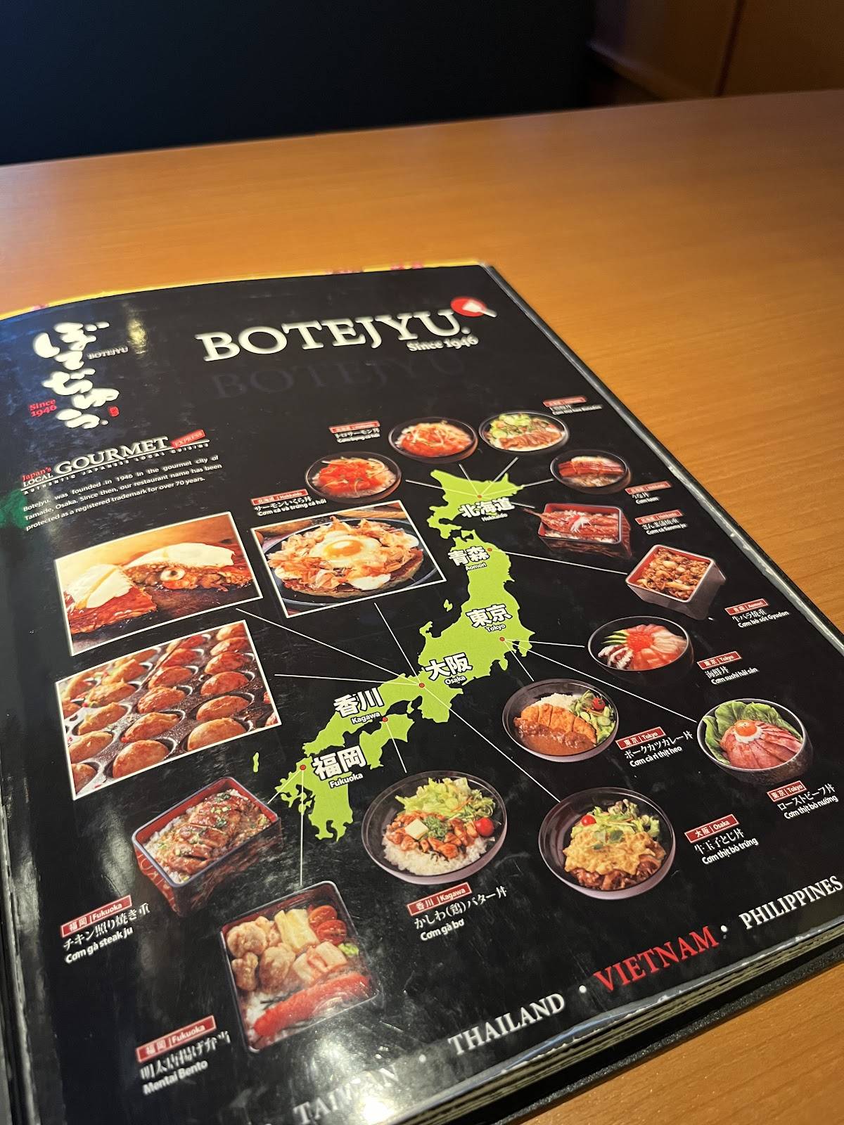 Menu at Botejyu Restaurant Vincom Metropolis, Hanoi