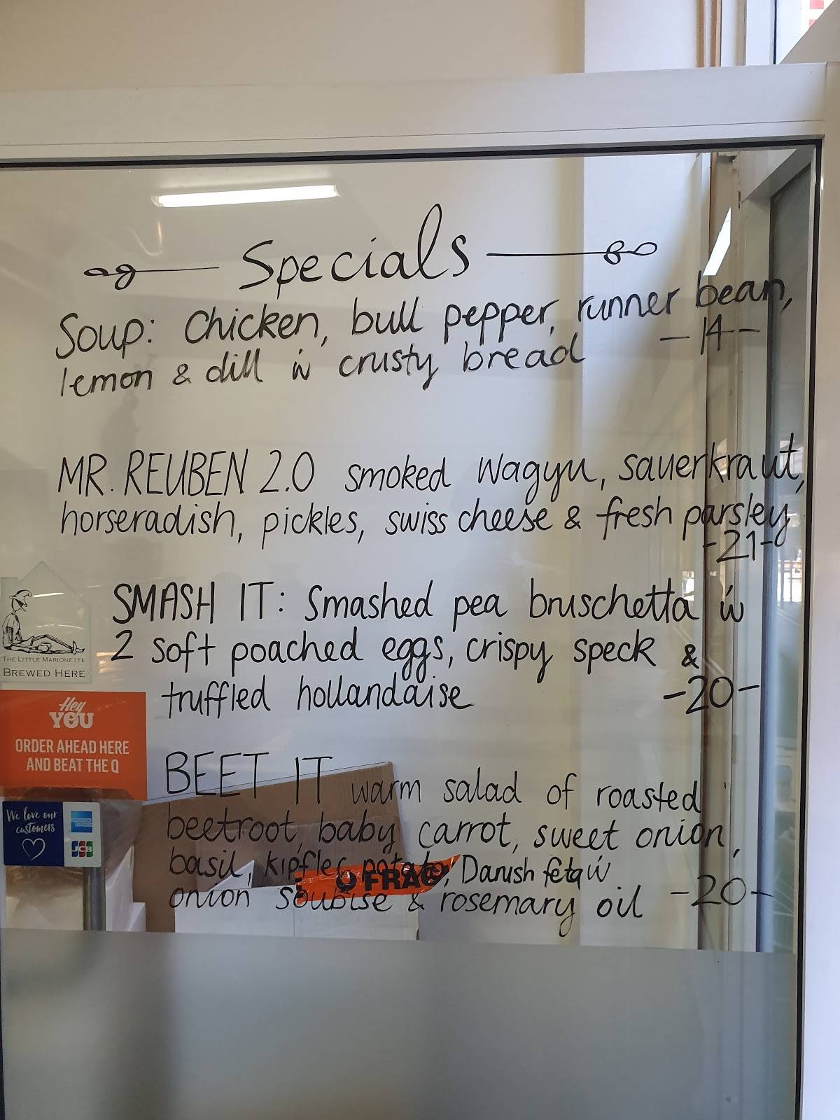 Menu at Happy Alley cafe, Rockdale