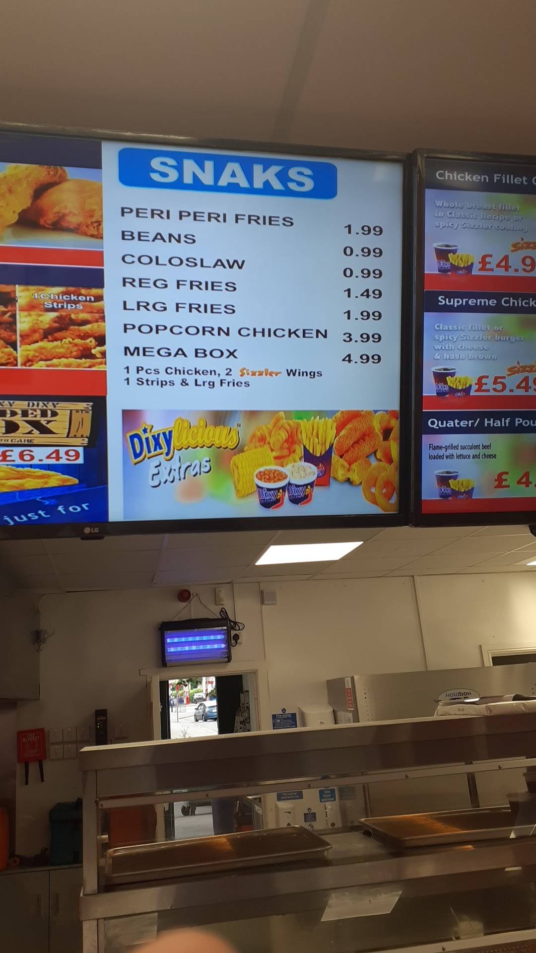 Menu at Dixy Chicken Harlow restaurant, Harlow