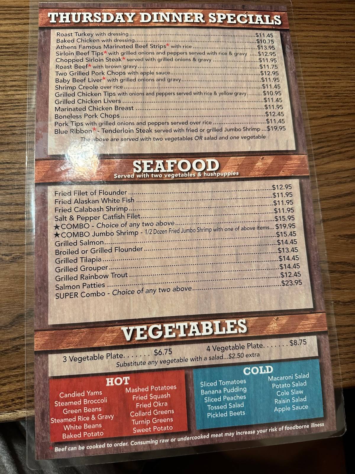 Menu at Harrisburg Family House restaurant, Harrisburg