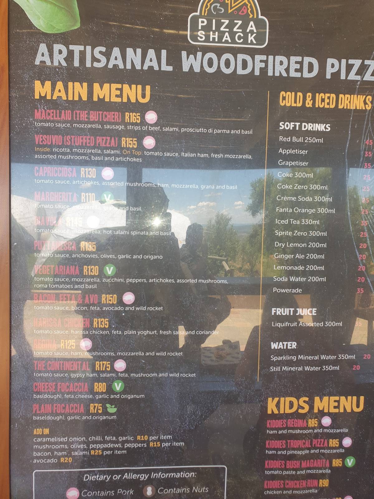 Menu at The Lookout Deck, Cableway pub & bar, Hartbeespoort