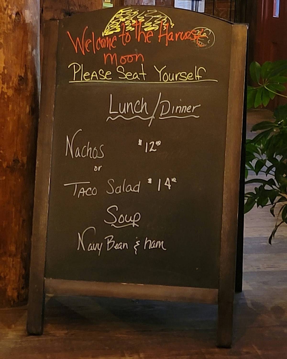 Menu at Harvest Moon Restaurant, Rockford