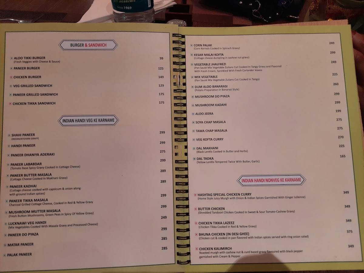 Menu at Hashtag MultiCuisine Restaurant & Garden, Varanasi