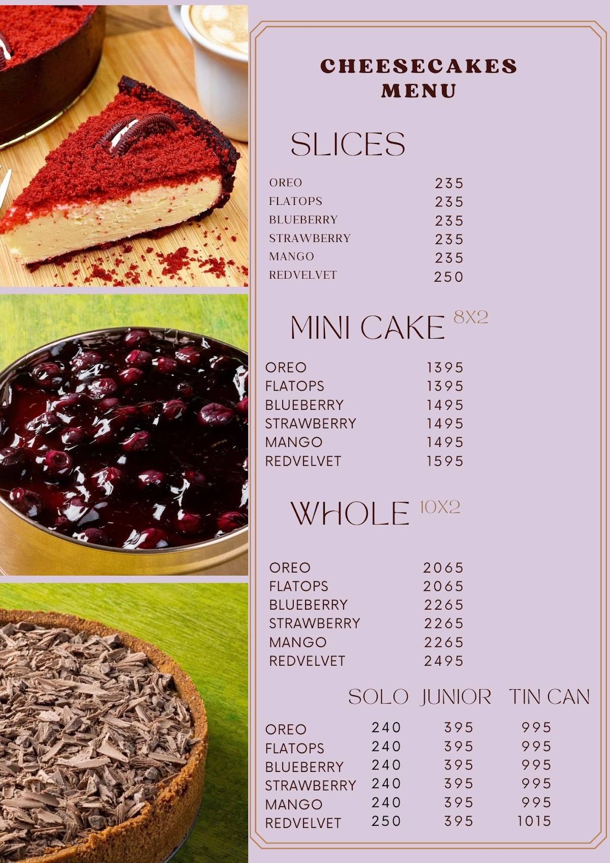 Menu at Hazelberry Café Makati restaurant, Makati