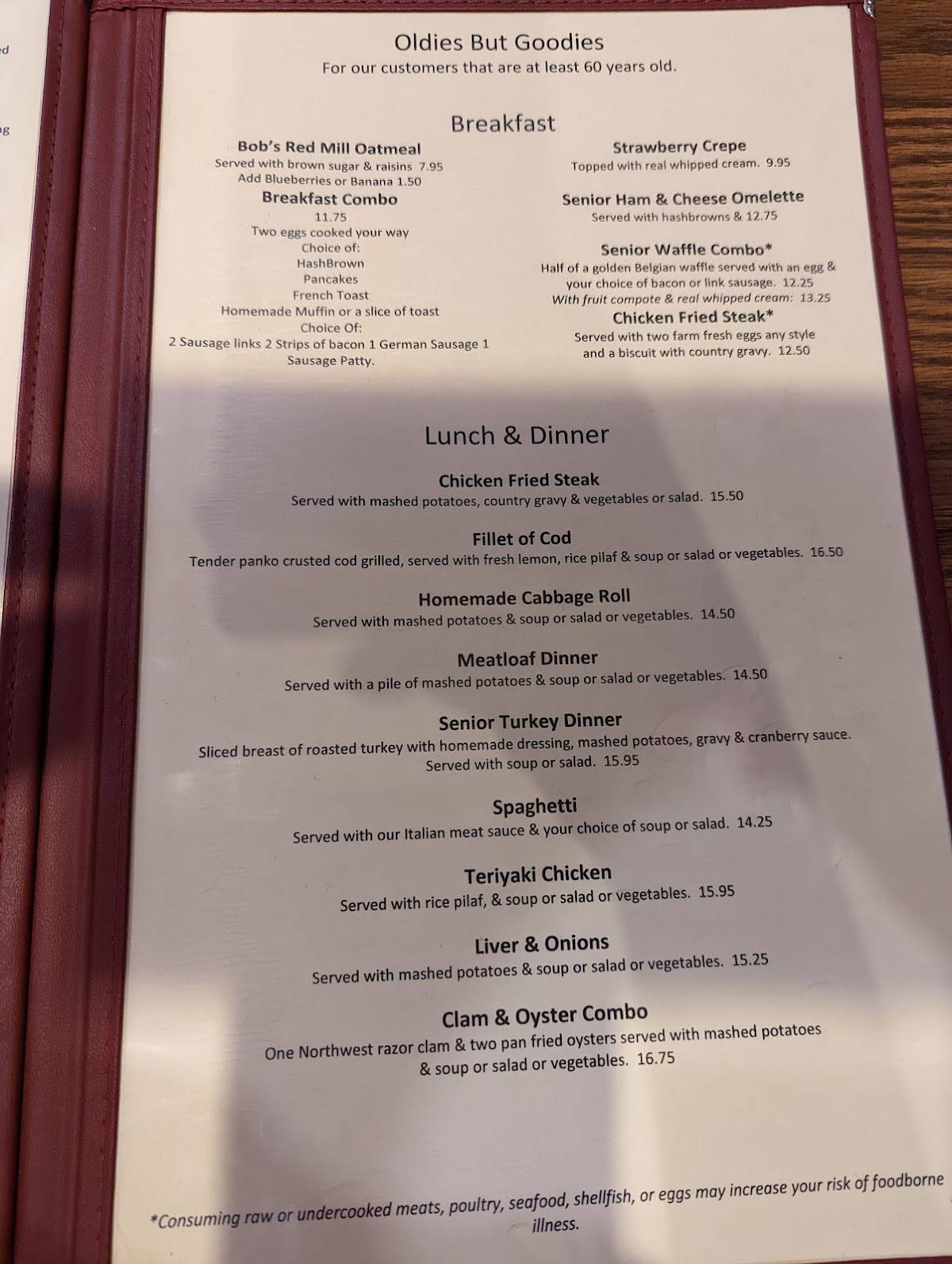 Menu at Heidi's Of Gresham restaurant, Gresham, NE Cleveland Ave