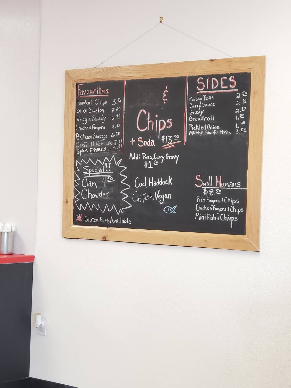 Menu at The Codfather restaurant, Henderson