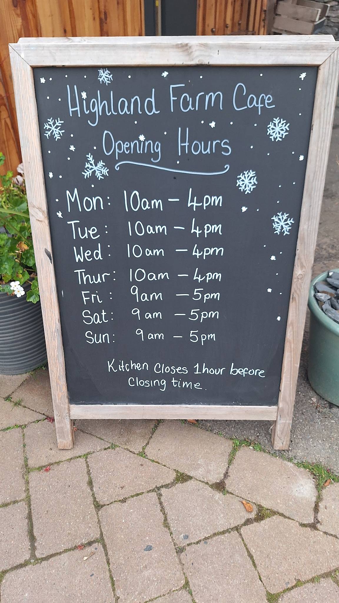 Menu at Highland Farm Cafe, Dingwall