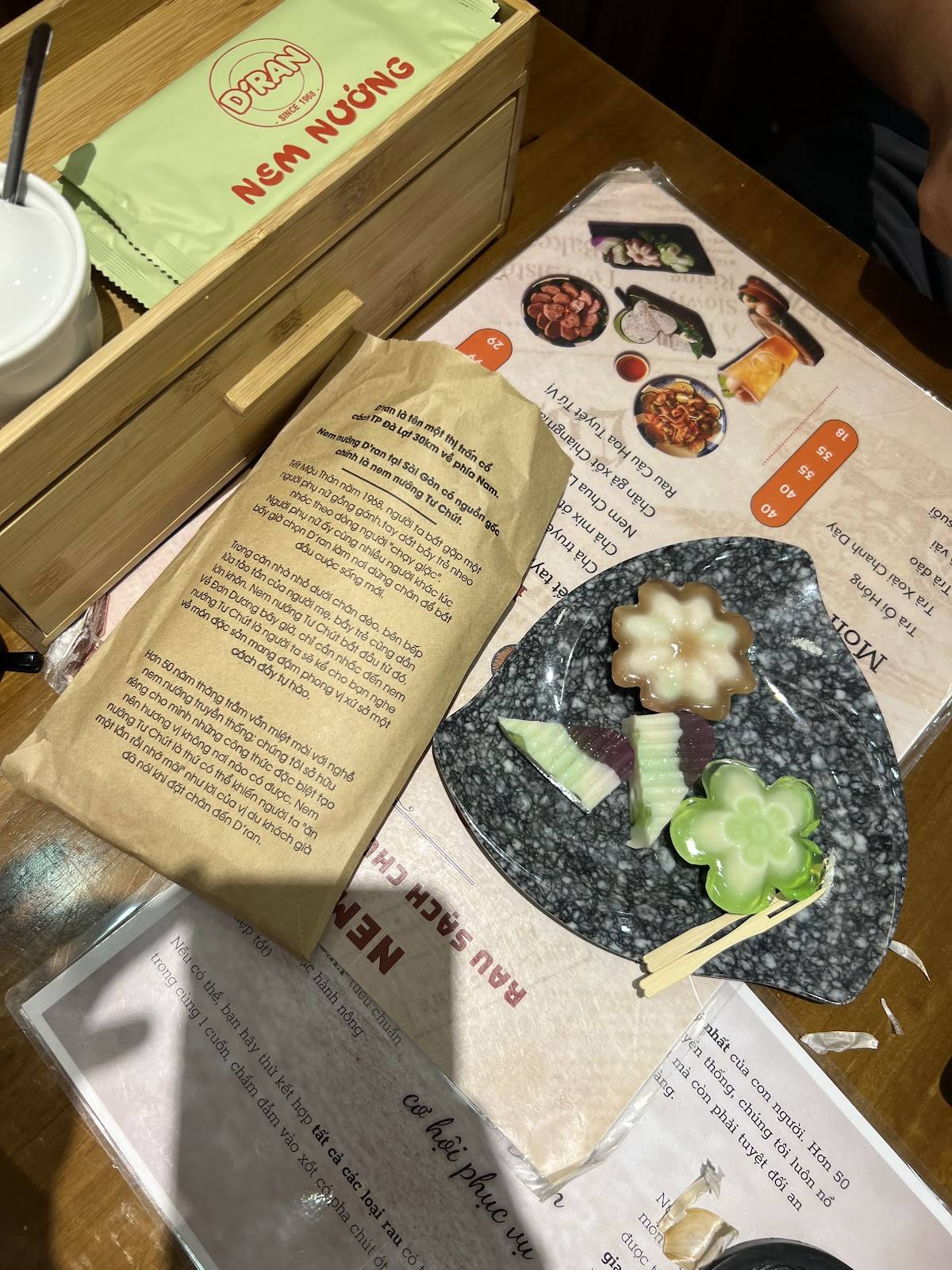 Menu at Nem Nướng D'ran - Since 1968 - Nguyễn Gia Trí restaurant, Ho ...