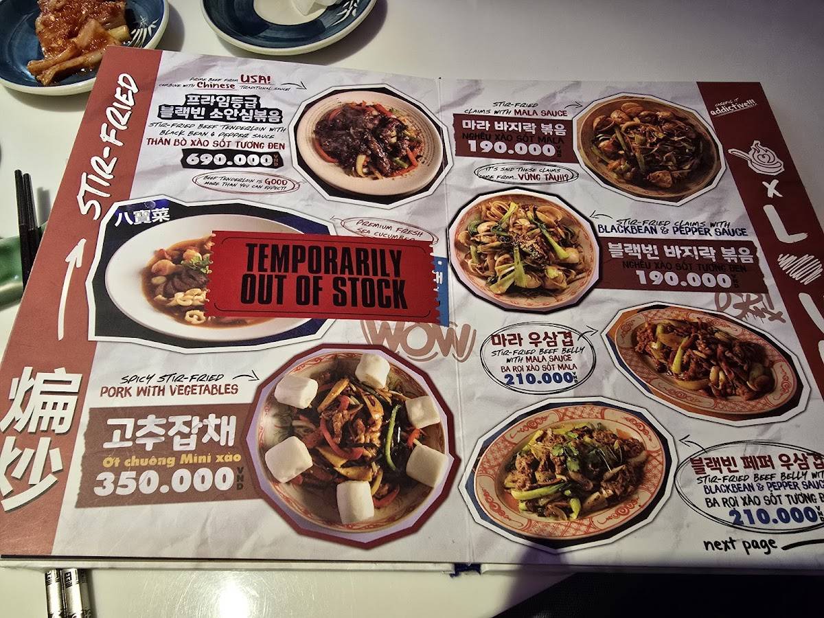 Menu at Wok Of Love Quận 2 (Dine-in) restaurant, Ho Chi Minh City