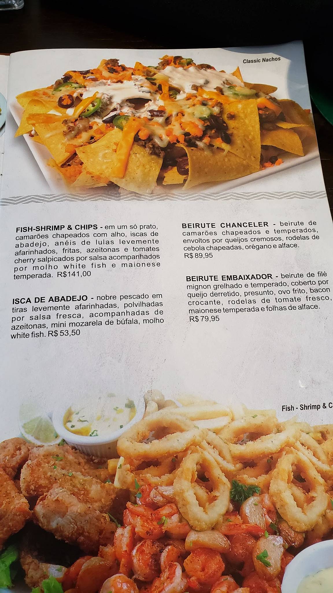 Menu em Hocca Bar - Iguatemi Campinas, Campinas
