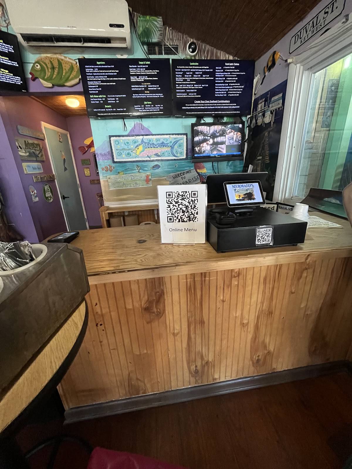 Menu at Mermaids Island Grill restaurant, Holden Beach