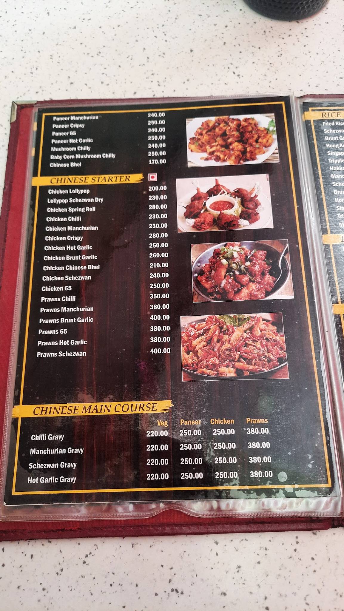 Menu at Hotel Karla Gate, Karla