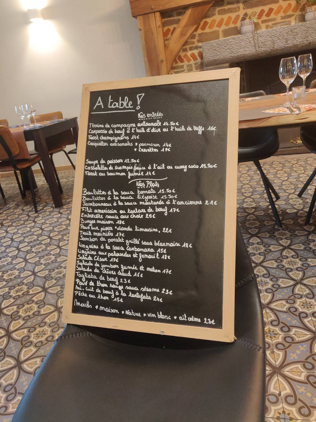 Speisekarte von Le Val Joli, Houyet, Rue Saint-Hadelin 2