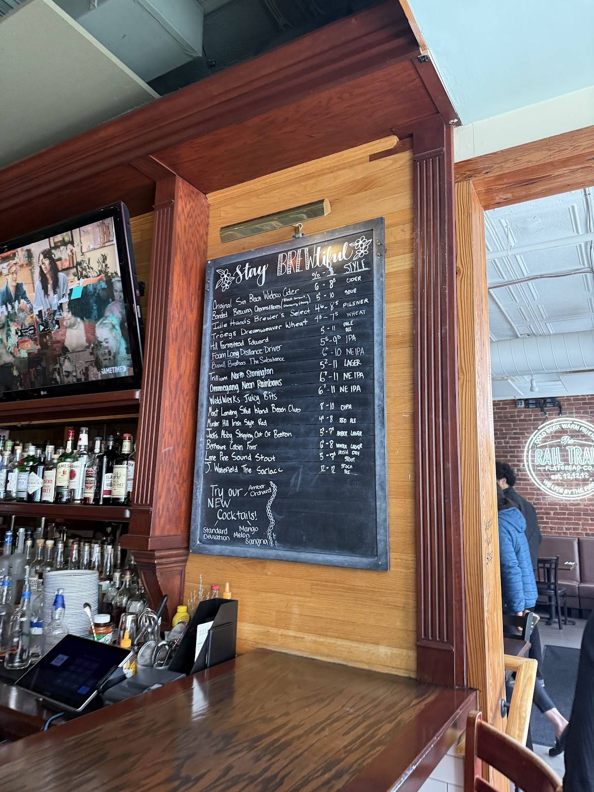 Menu at The Rail Trail Flatbread Co. pub & bar, Hudson