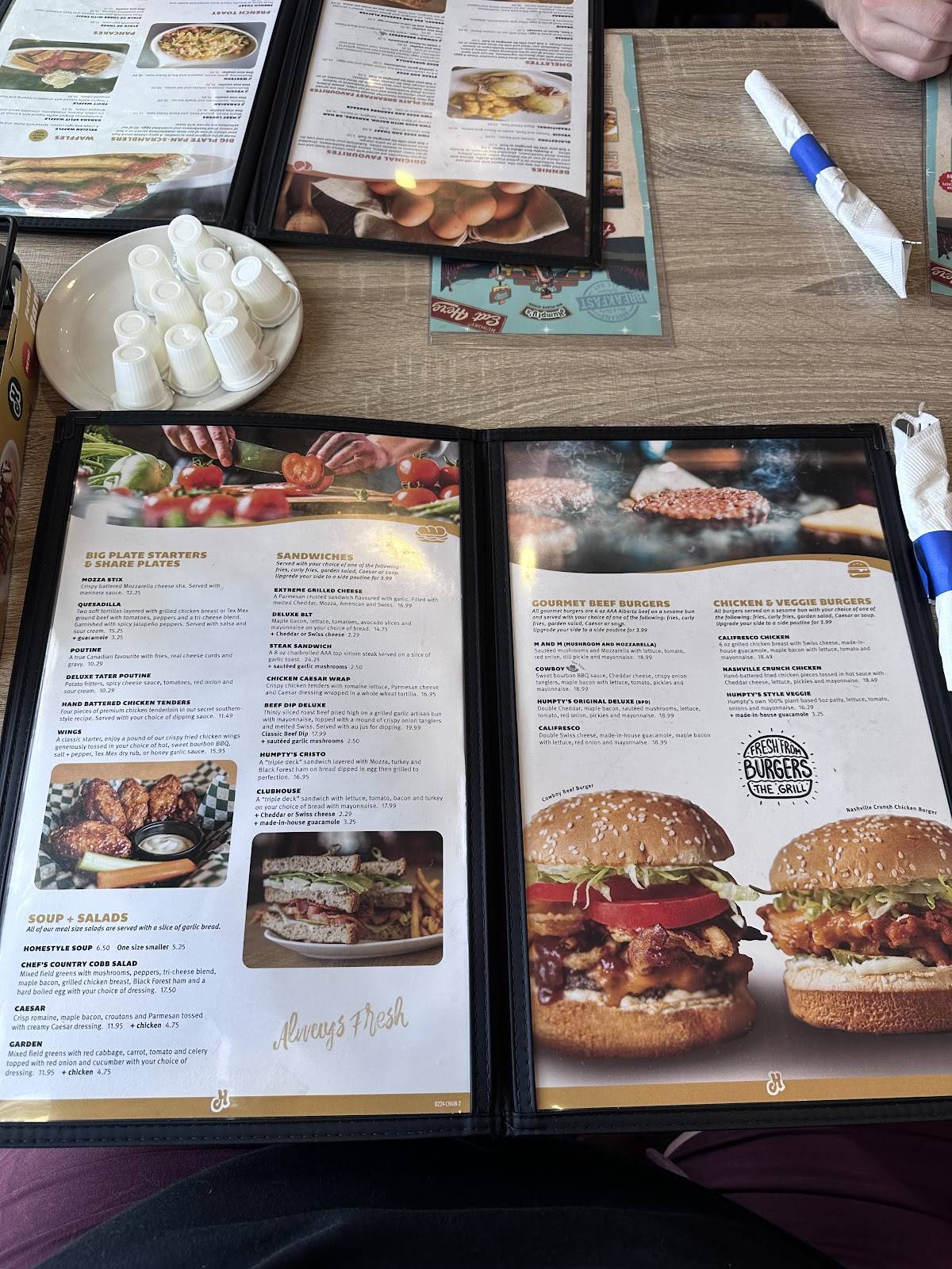 Menu at Humpty's Big Plate Diner - Lethbridge restaurant, Lethbridge ...