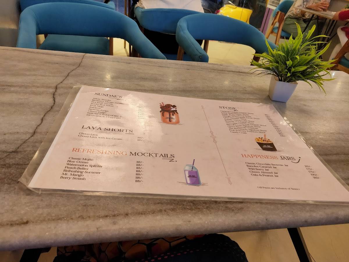 Menu at Ice Age Creamery, Guntur