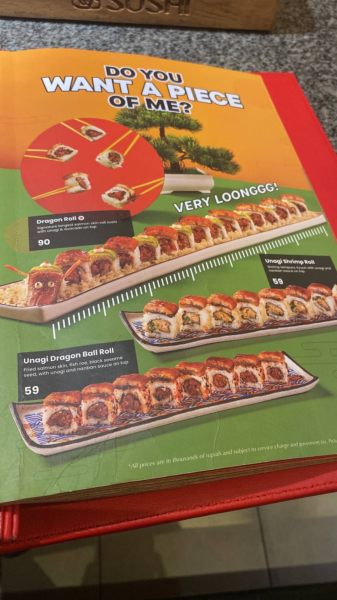 Menu at Ichiban Sushi - Lombok Epicentrum Mall restaurant, Indonesia