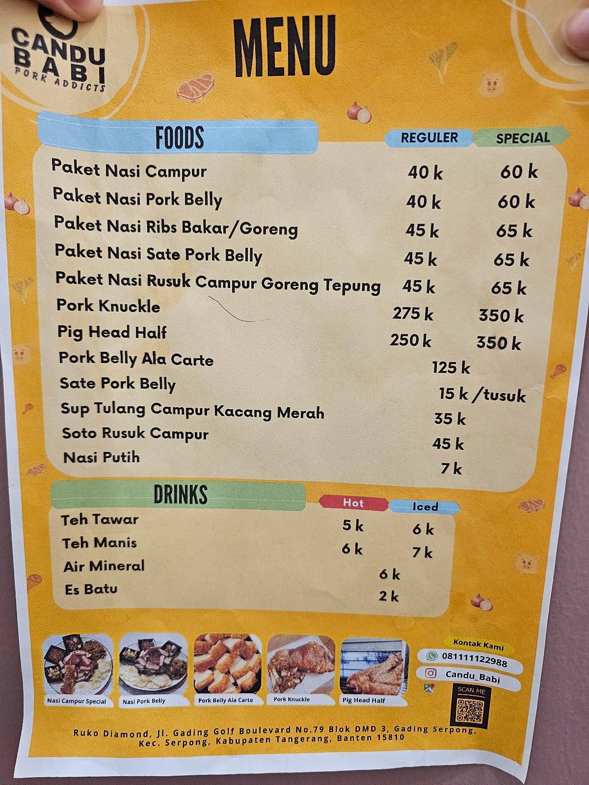 Carta de Idola Seafood Restaurant Gd Serpong, Cihuni