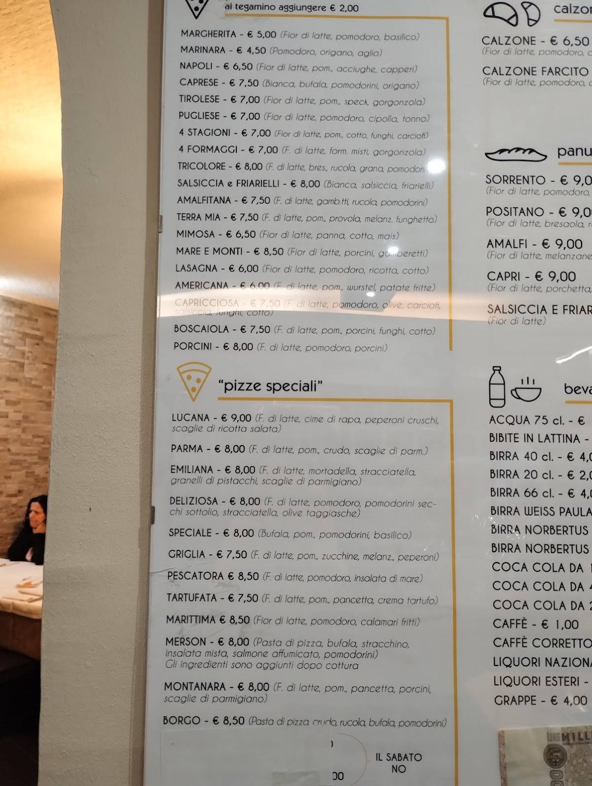 Menu da il borgo ristorante, Reggio Emilia