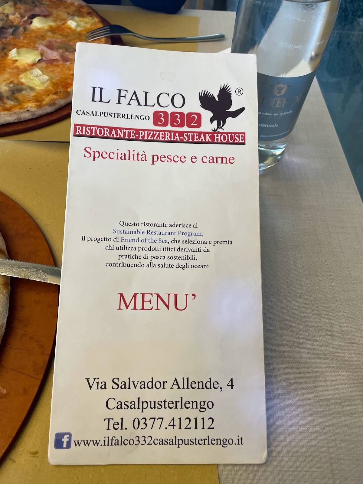 Menu da Il Falco 332 Ristorante Pizzeria, Casalpusterlengo
