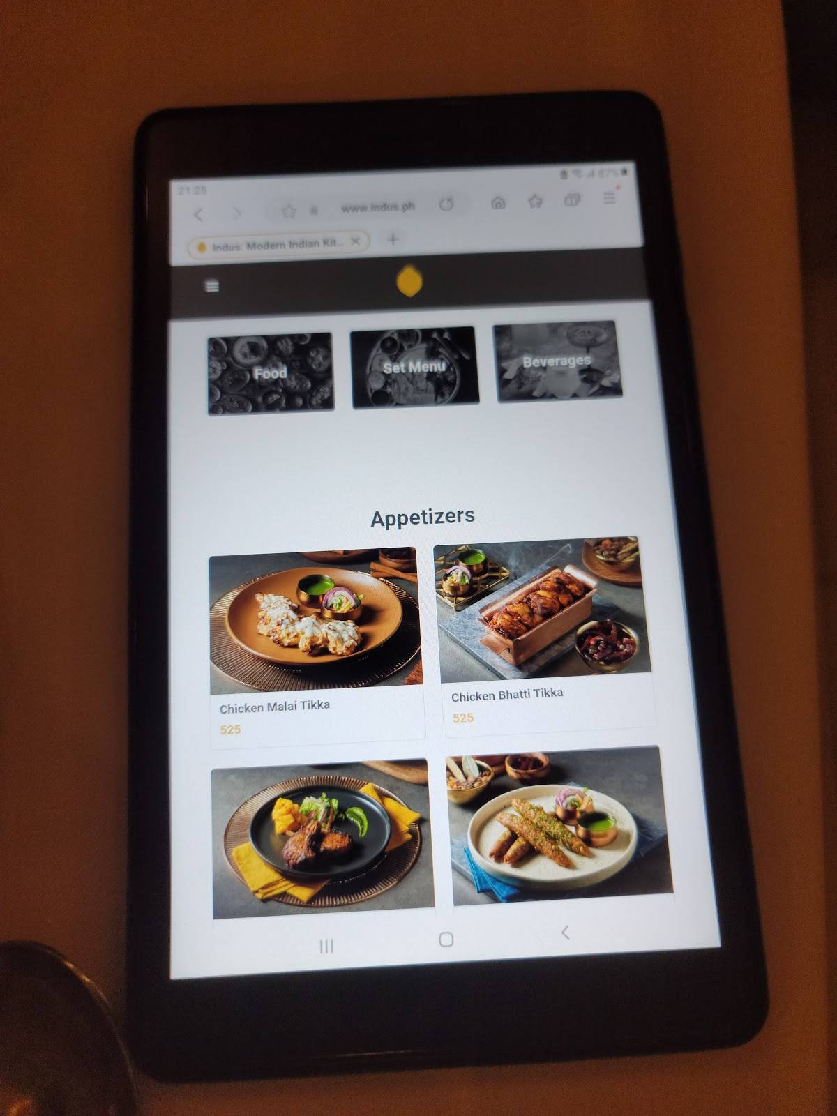 Menu at Indus Modern Indian Kitchen restaurant, Taguig, 25th St