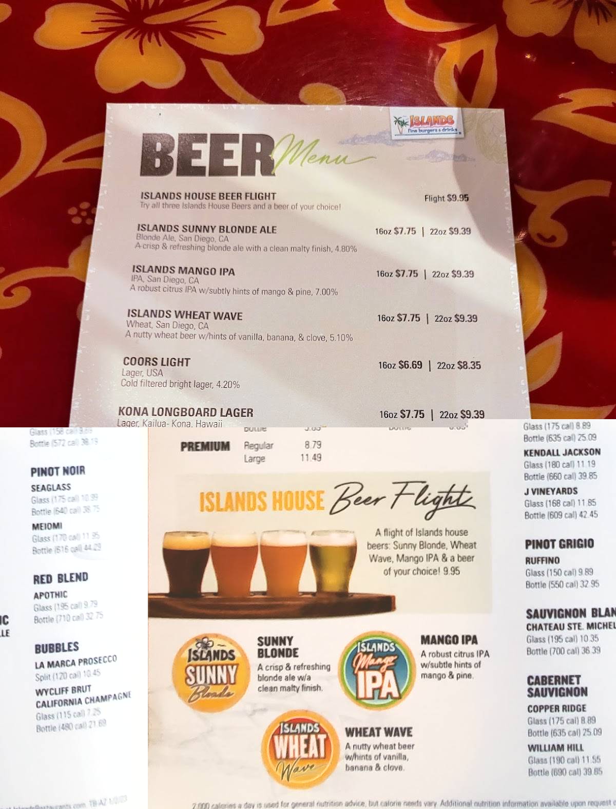 Menu at Islands Restaurant Phoenix, Phoenix