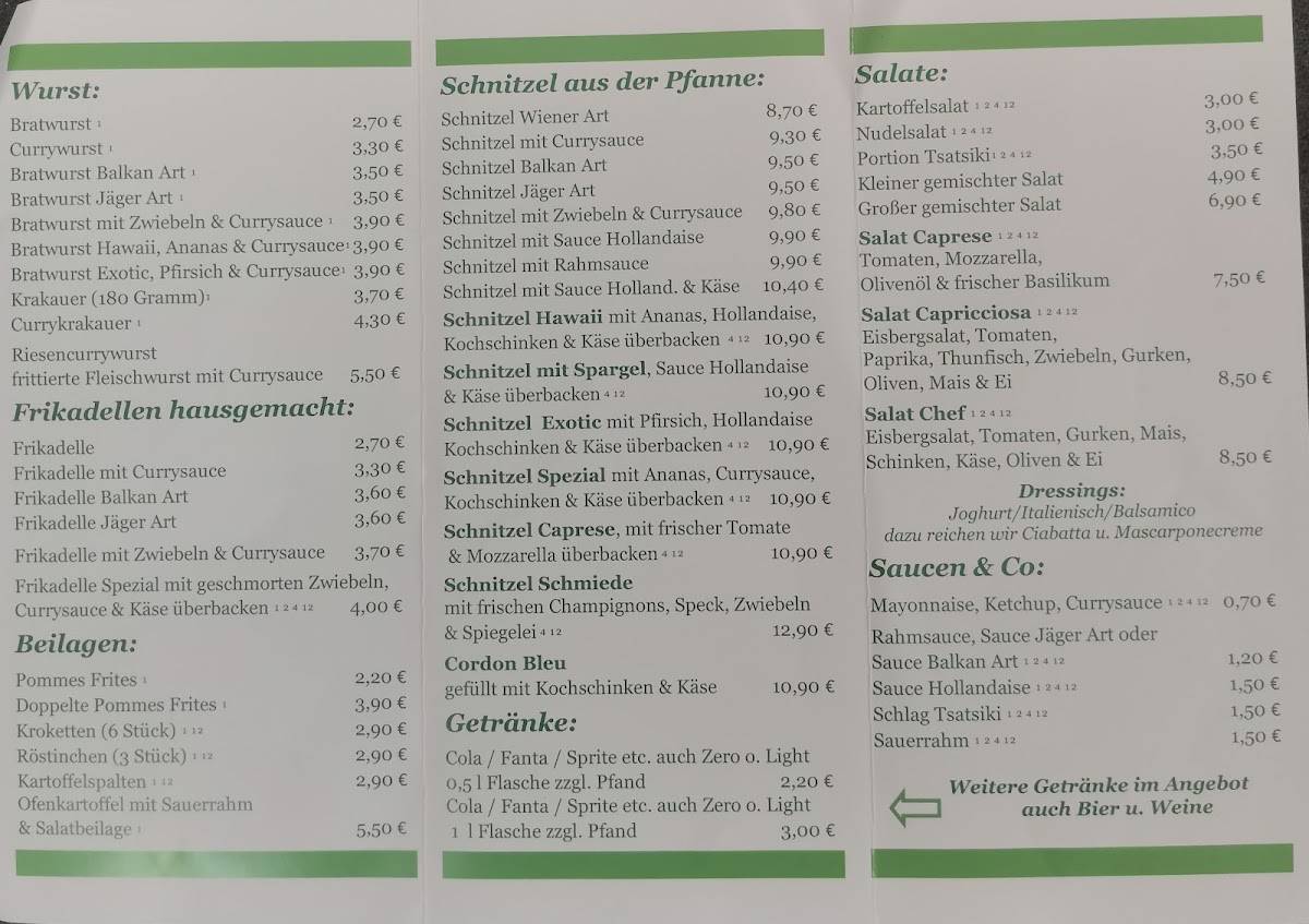 Speisekarte von Iss was restaurant, Fröndenberg/Ruhr