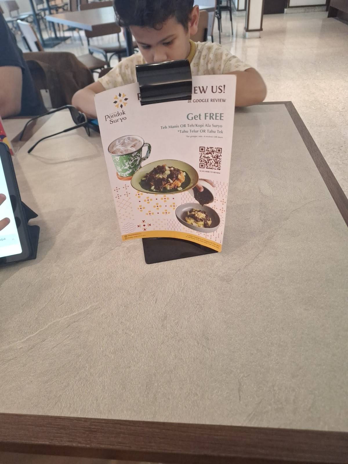 Menu at Begor Pondok Suryo restaurant, Central Jakarta, Jl. Tlk. Betung ...