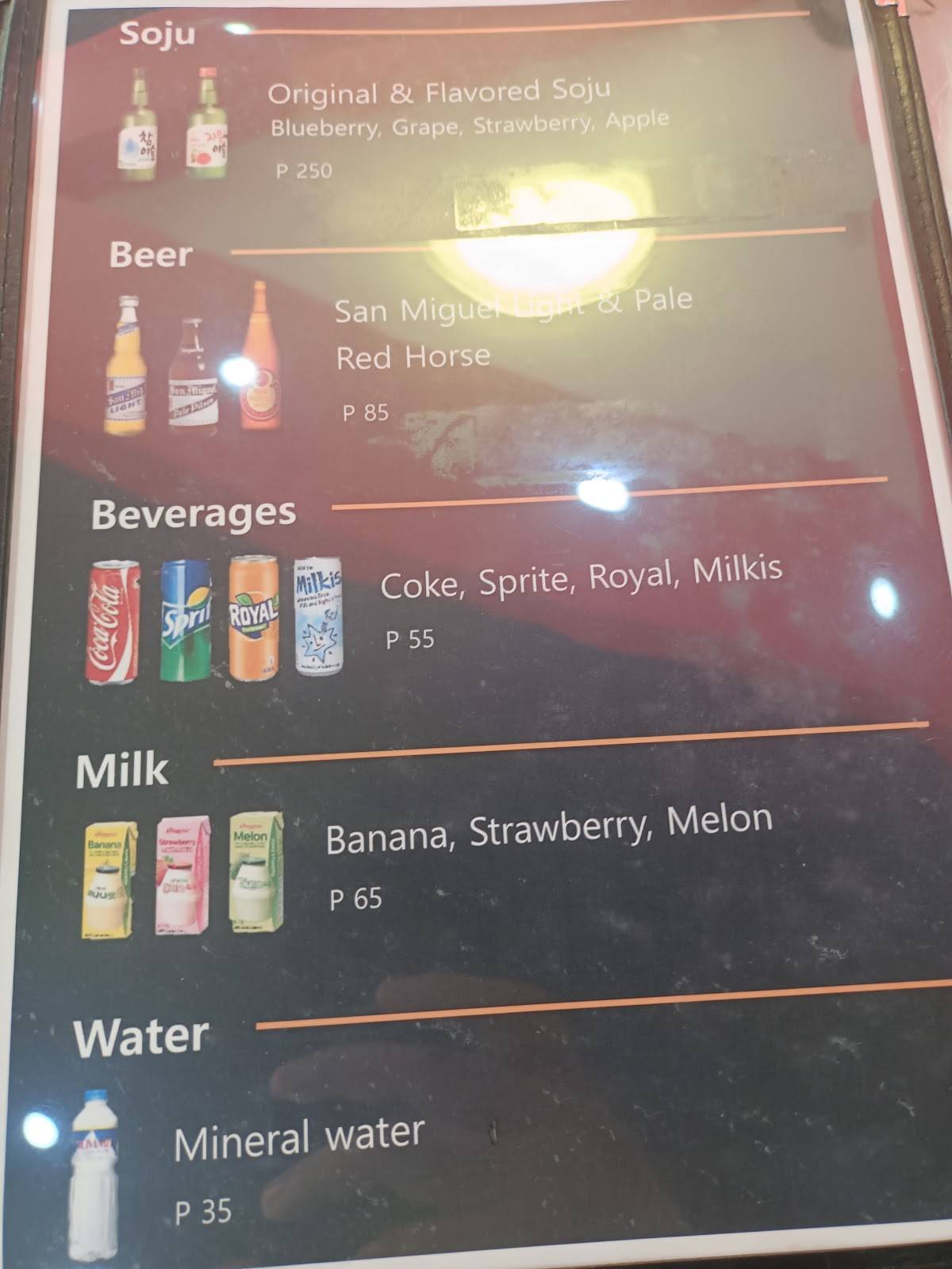 Menu at Jjajang & Jjamppong by Sachunsung Centris restaurant, Quezon City