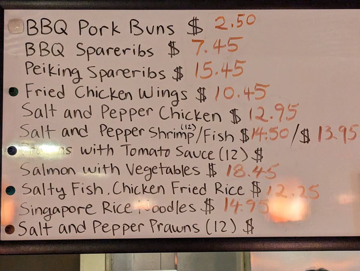 Menu at Ju Fu Restaurant, Pacifica