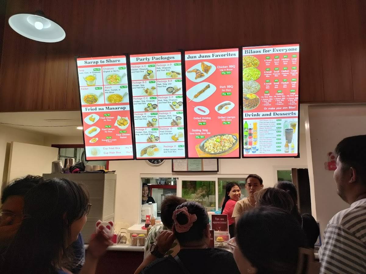 Menu at Jun-Jun's Restaurant, San Fernando