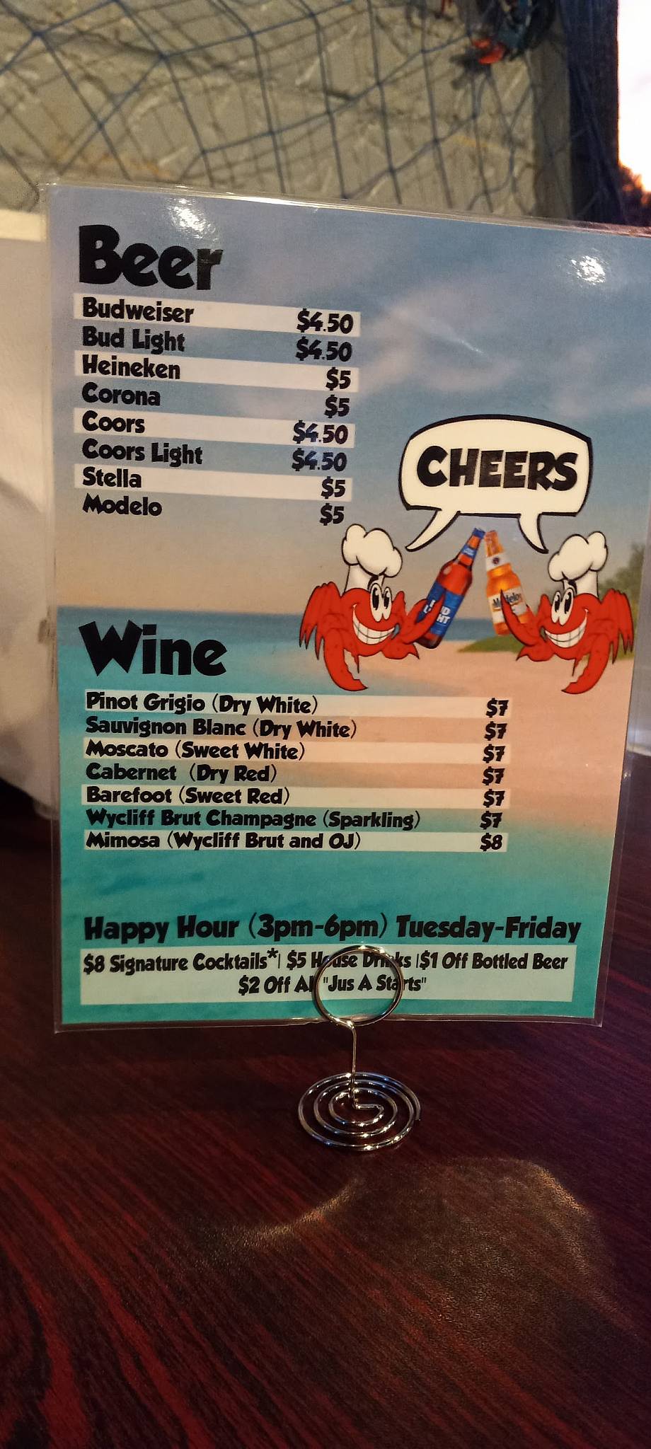 Menu at Jus Crab Bar & Grill, Richmond