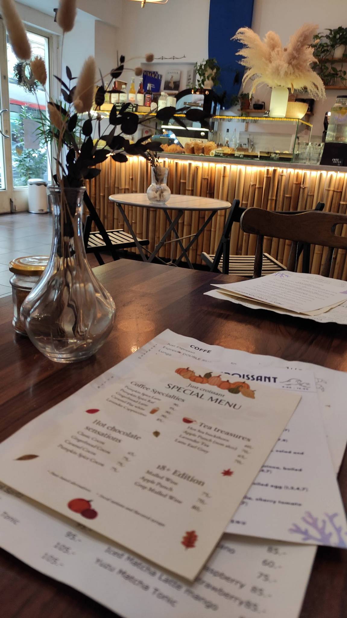 Menu at Just Croissant - Brunch - Café - Prosecco cafe, Prague