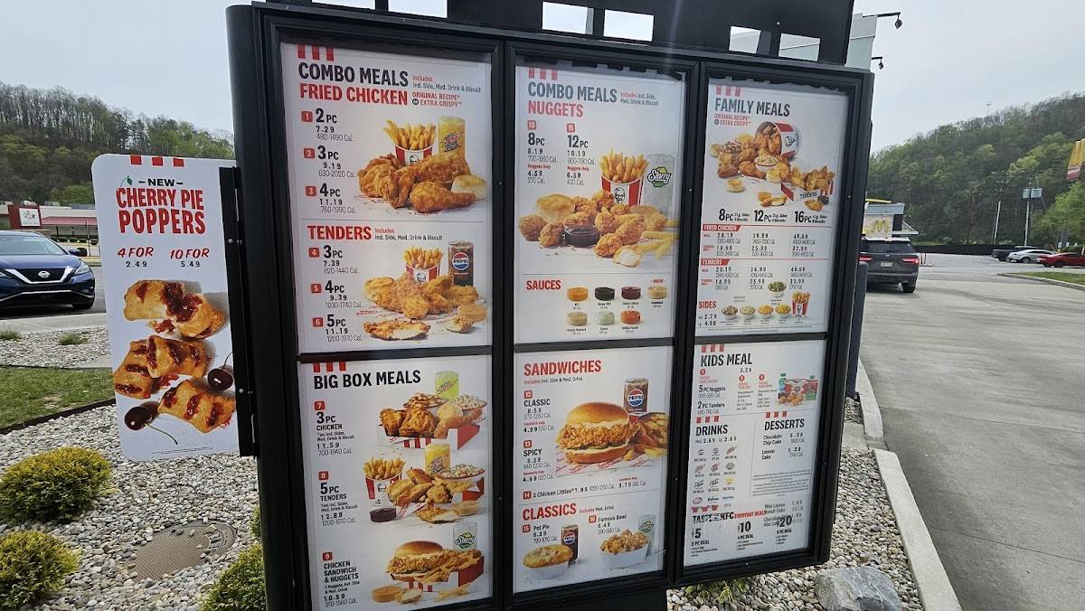 Carta de comida rápida KFC, Elkview
