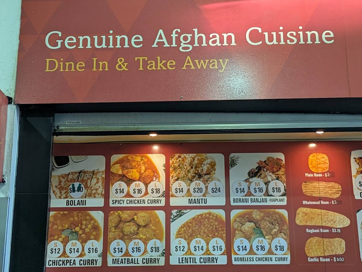 Menu at Kabul Kitchen VIC restaurant, Dandenong, M/23 Cleeland St