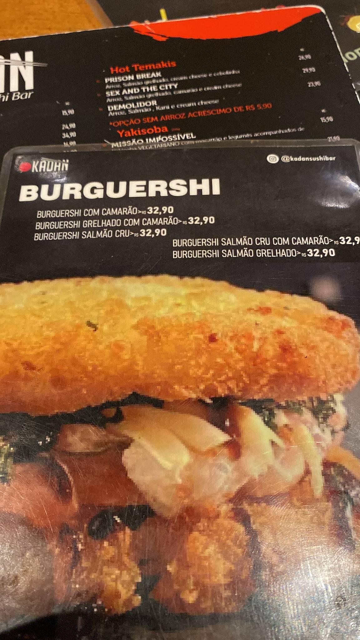 Menu em Kadan Sushi Bar, Vitória da Conquista